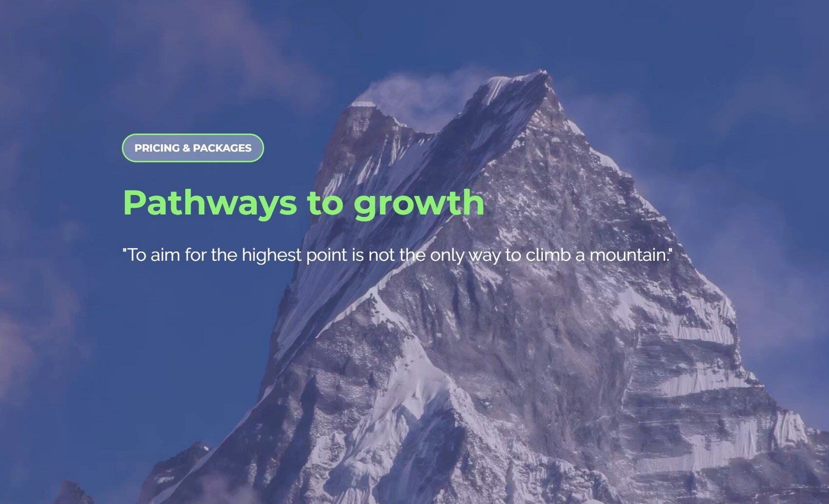 Pathway growth agency: Packages and pricing